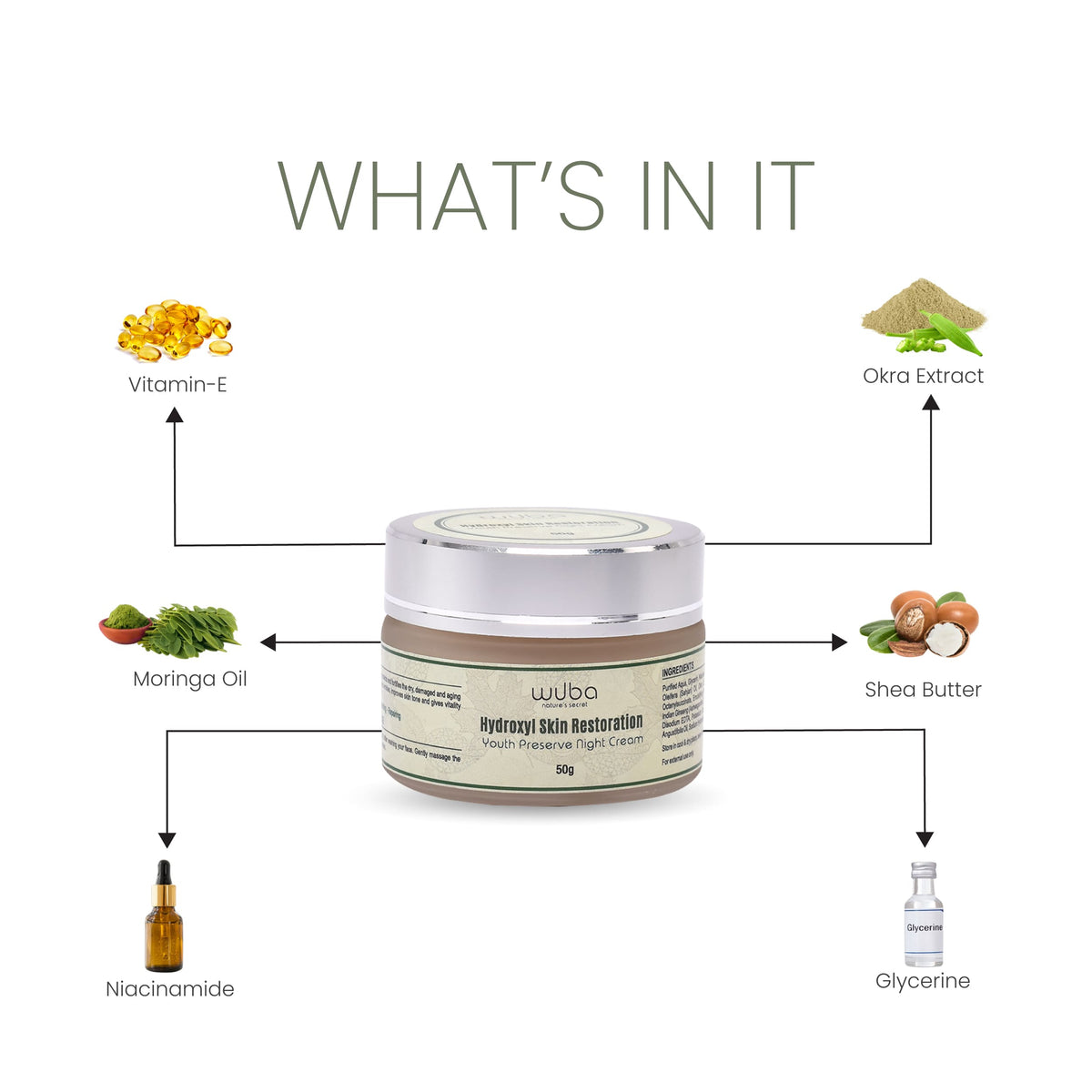 Hydroxyl Skin Restoration Night Cream Online in India at Best Price – wuba